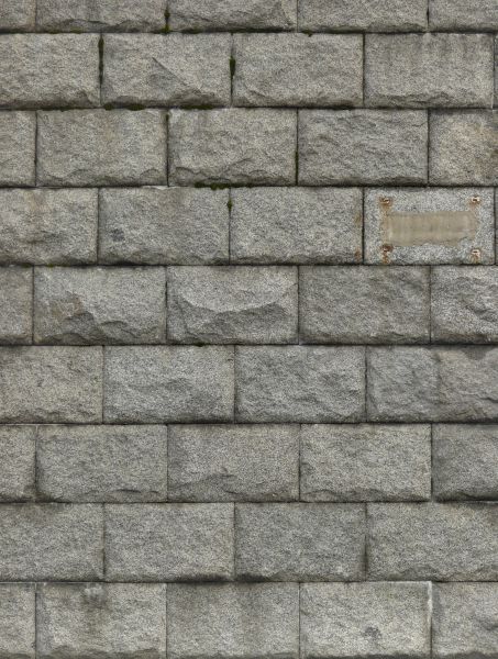 jutted grey stone wall 0050 - Texturelib